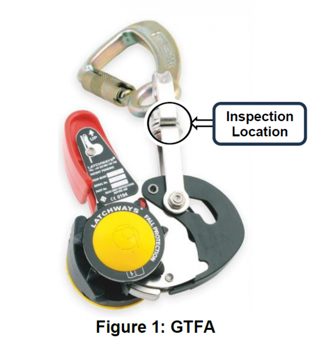Safety warning voor MSA Latchways Guided Type Fall Arrester | SafetyPro